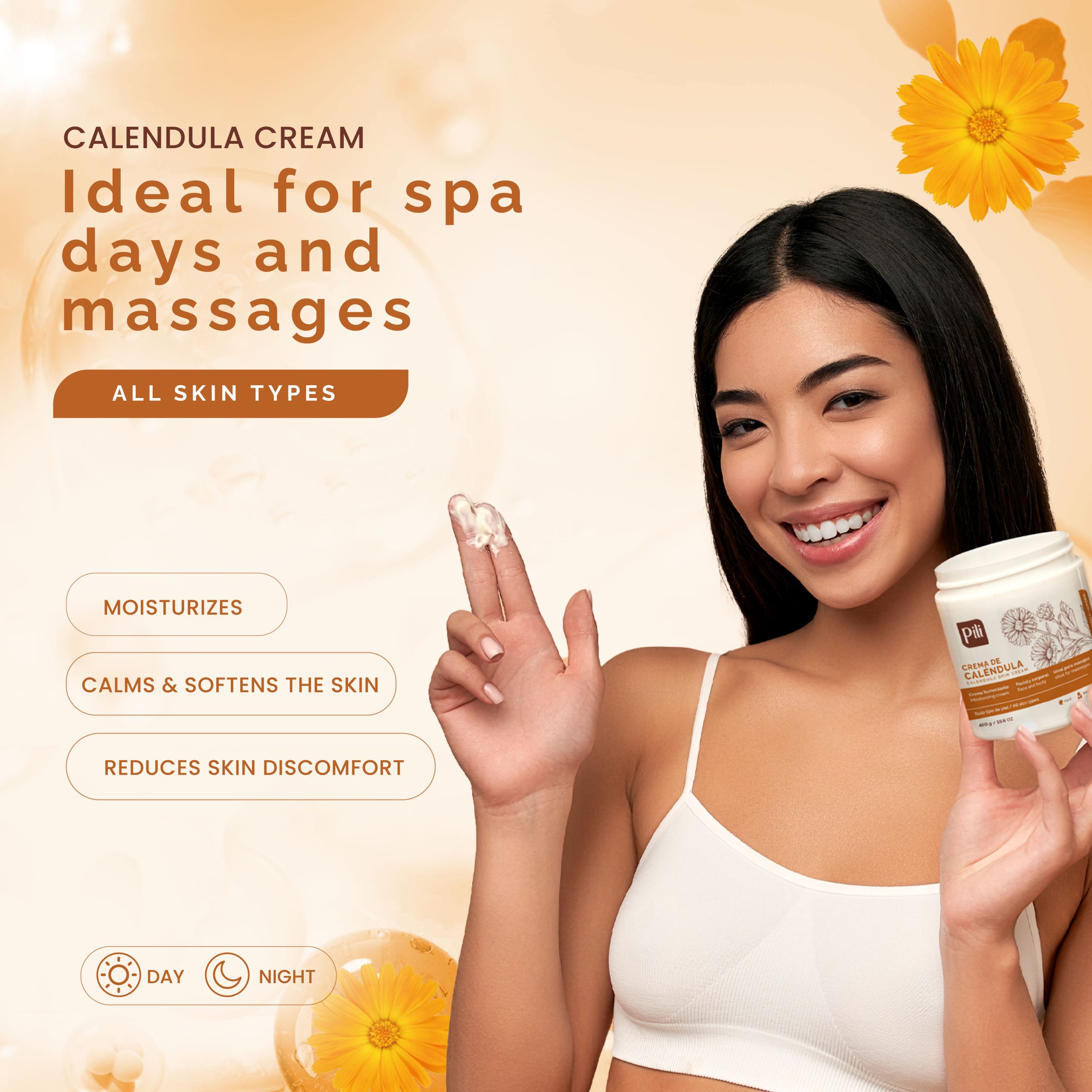 Calendula Skin Cream 15.8 oz – Pili Natural